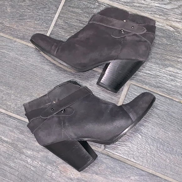 rag & bone | Shoes | Rag Bone Harrow Charcoal Dark Grey Suede Ankle ...